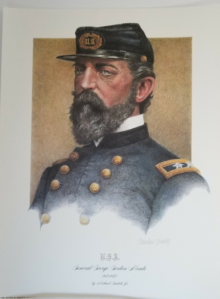 GENERAL ROBERT E. LEE & GEORGE MEADE art prints by Mike Gnatek 1990 | eBay