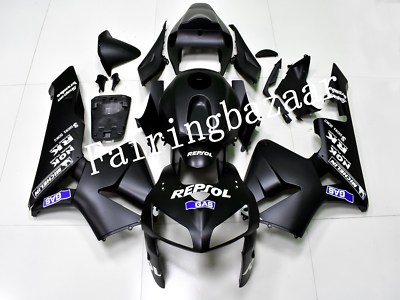 Fit for 2005 2006 CBR600RR REPSOL Matte Black ABS Injection Bodywork ...