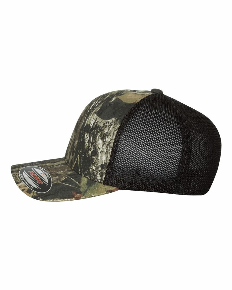 FLEXFIT 6511T - FITTED TRUCKER CAP, MESH BACK, BASEBALL HAT, PLAIN ...