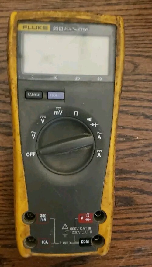 Fluke 23 III Handheld Digital Multimeter With Leads | eBay