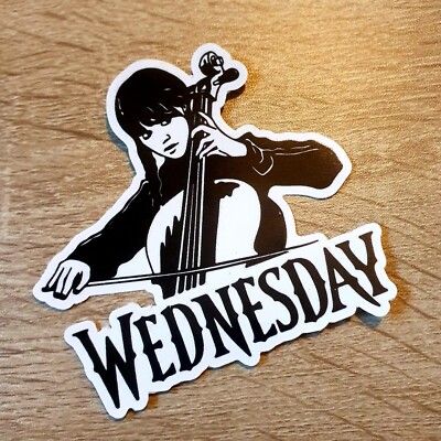 Wednesday Addams Sticker The Addams Family Weatherproof Car Wall Window ...