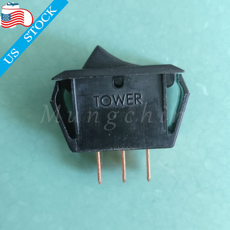 Tower HIGH-OFF-LOW Rocker Switch Maintained 3Position 16A 125VAC 12A ...