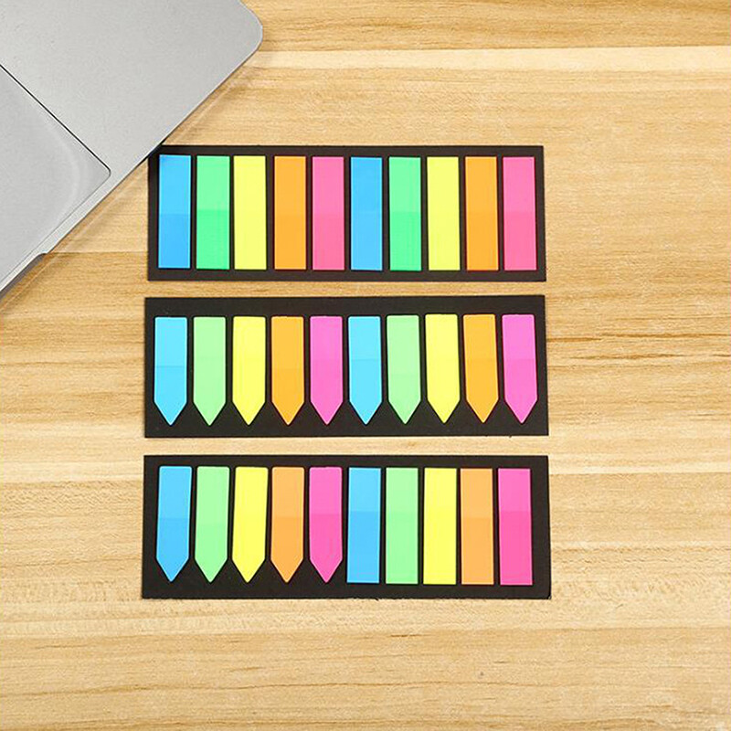 200pcs Color Clear Index Tabs for Page Marker Stickers Office School ...