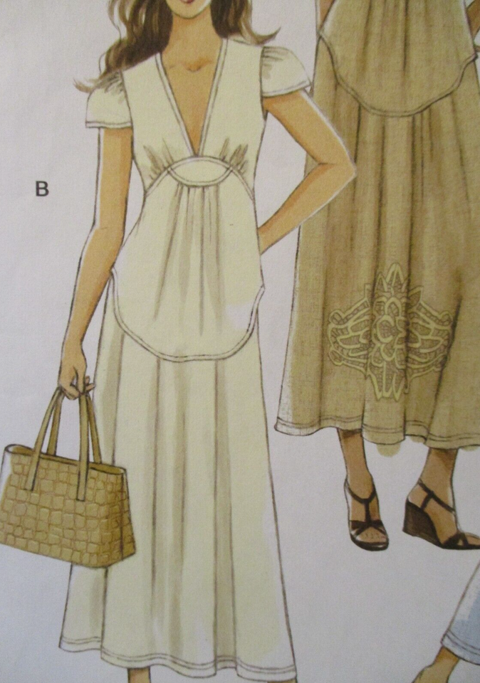 Vogue Pattern 8384 Misses Dress Size 6-8-10-12 Sleeve Variations Cut ...