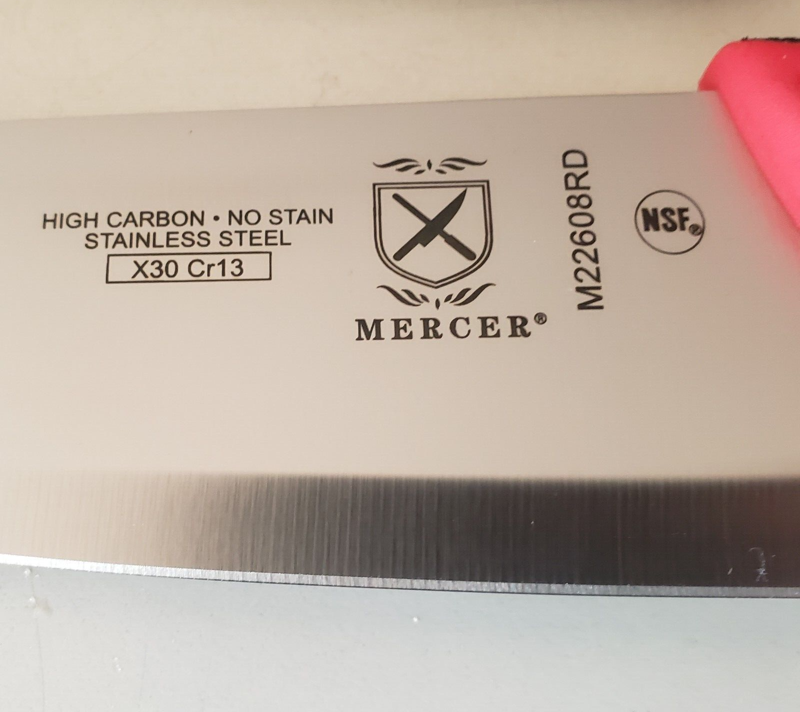 LOT of 2 NEW Mercer Culinary Millennia Red Handle 8" Chef's Knife ...