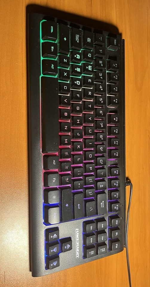 Gaming Keyboard Colorful Light up Rainbow 80% Keyboard | eBay