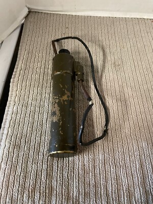 Antique Military Flashlight 9" needs Batteries | eBay