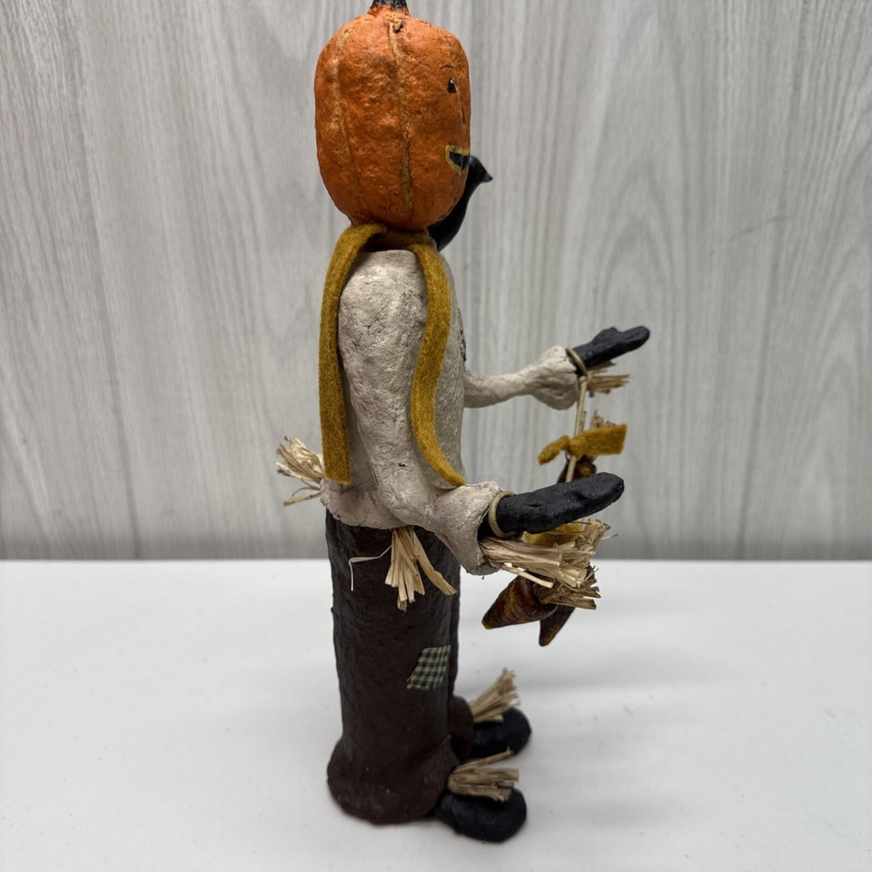 Craig Yenke Jester the Scarecrow Figurine Paper Mache Papier Vintage ...