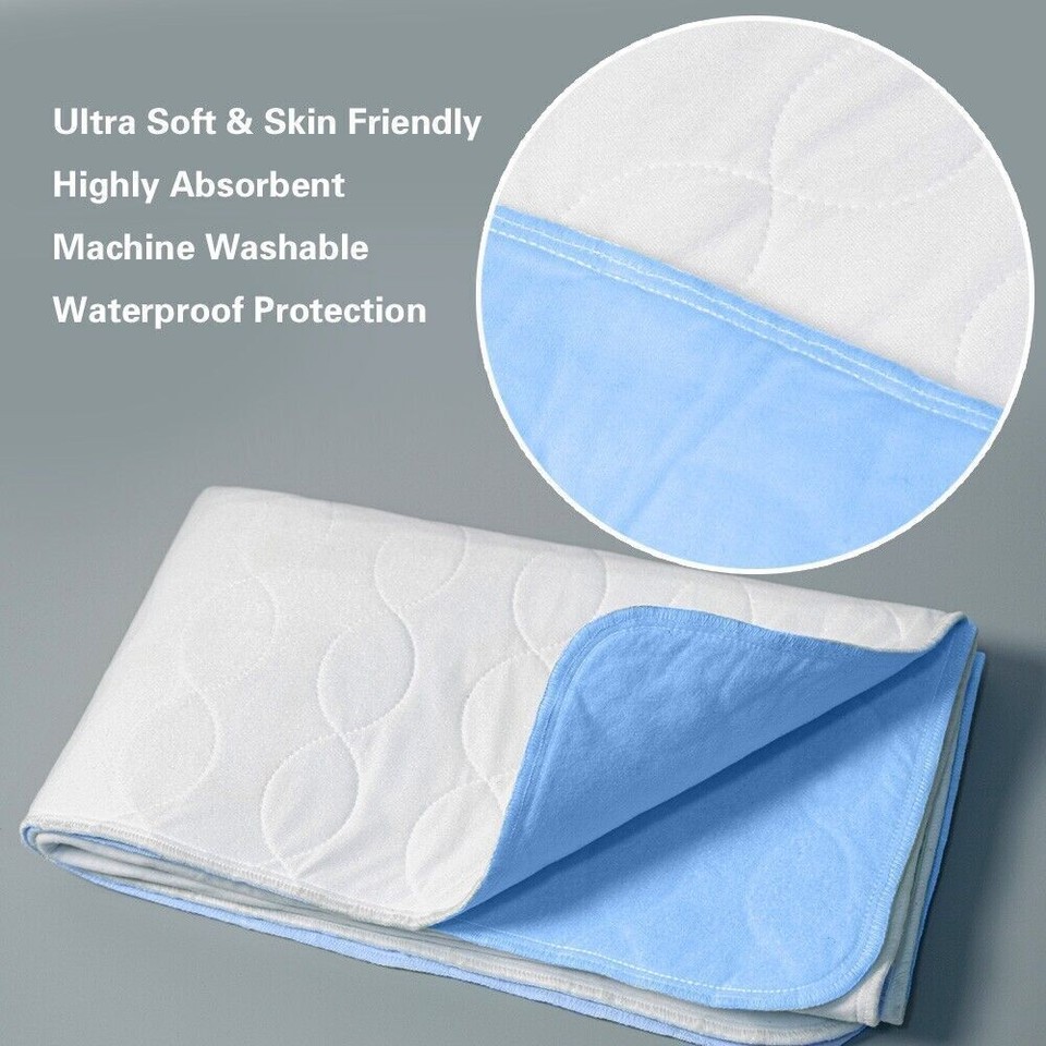 2Pack 34"x36" Reusable Washable Underpads Bed Pads Hospital Grade ...