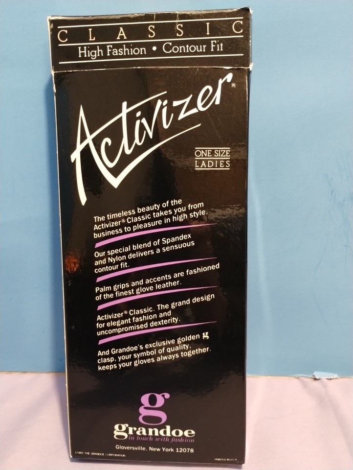 VTG 1985 Activizer Grandoe High Fashion Contour Lady's Gloves Camel ...