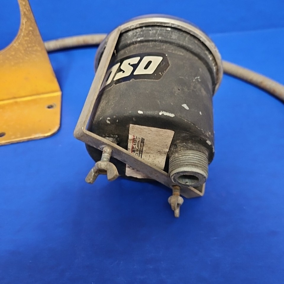 VINTAGE MOROSO TACH BRACKET CABLE TACHOMETER MECHANICAL DRIVE GASSER ...