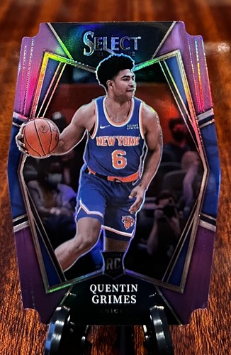 2021-22 Panini Select #159 Quentin Grimes Purple Prizms Die Cut /99 SSP ...