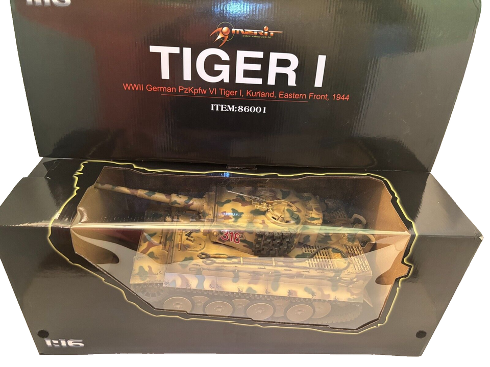 Merit International 1:16 scale German PzKpfw VI Tiger 1 Tank - NIB | eBay