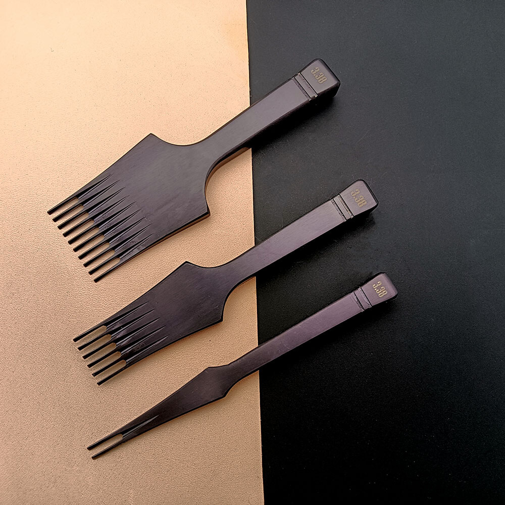 French Style leather Craft Pricking Irons Stitching Lacing Punch Chisel ...