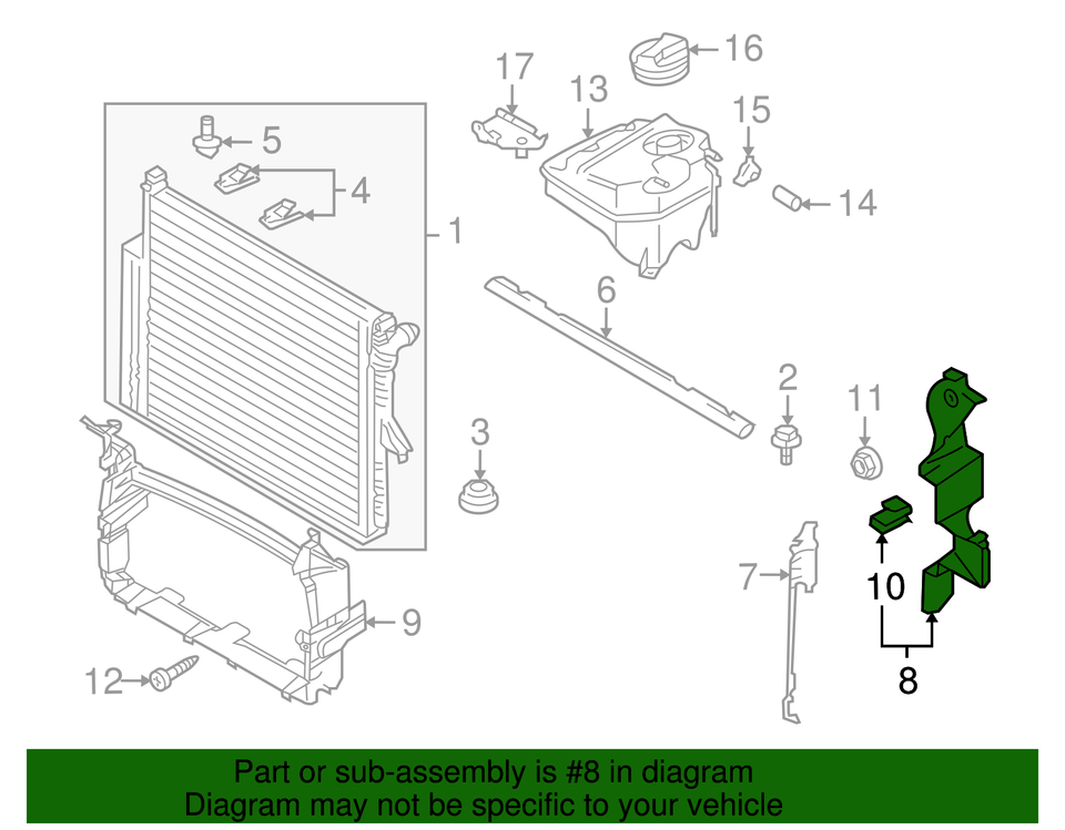 Genuine Volkswagen Air Duct 7L6-121-333-D | eBay