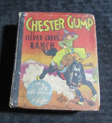 1933 CHESTER GUMP Silver Creek Ranch GD+ 2.5 Whitman Big Little Book ...