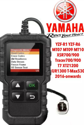 Yamaha FI OBD2 fault code scanner diagnostic tool MT10 MT09 MT07 XSR R1 ...