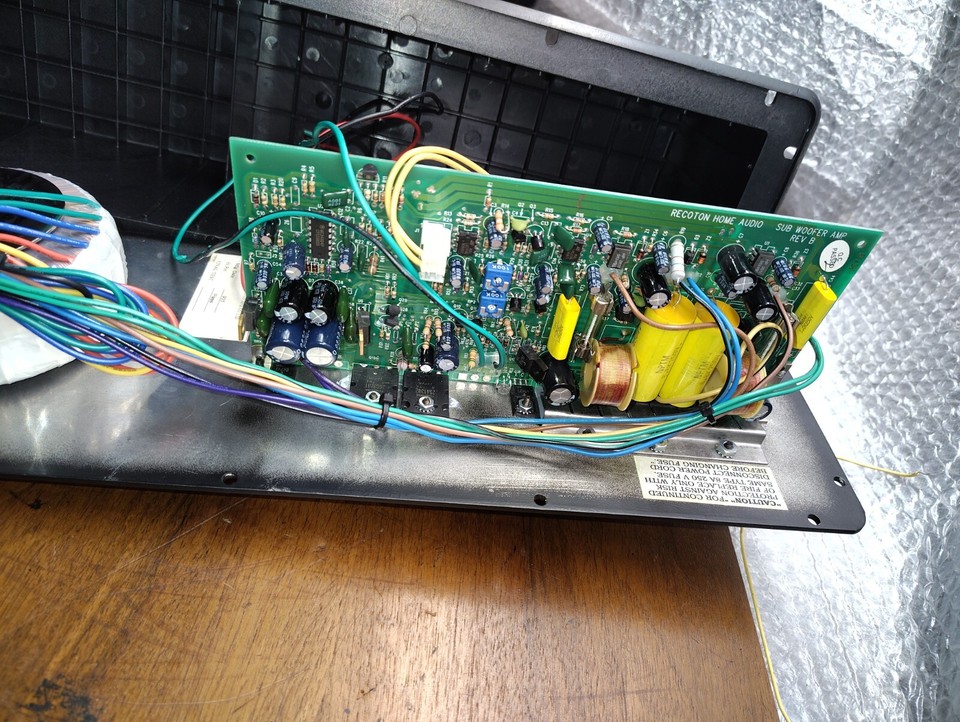 ACOUSTIC RESEARCH AR3 SPEAKER WOOFER AMPLIFIER AND CROSSOVER (lot #2 ...