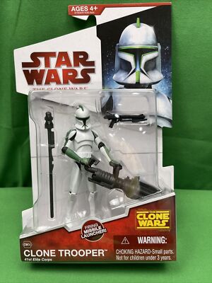 Star Wars The Clone Wars CW04 Clone Trooper 41st Elite Corps | eBay