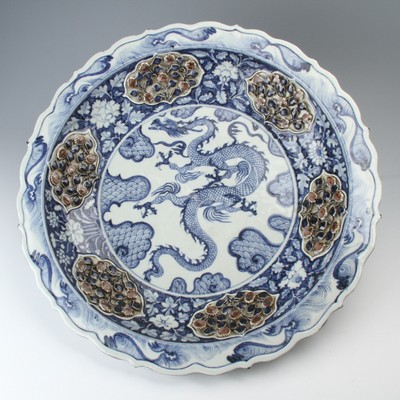 Plates - Antique Chinese Porcelain Dragon