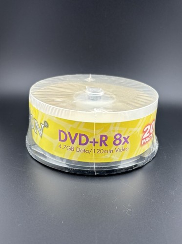 20 pack TEON DVD+R Blank Copy DVDs Recordable 8x, 4.7GB 120 mins New ...