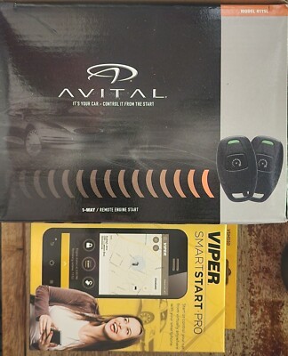 Avital Model 4115L 1 Button Remote Engine Start System Plus VSM550 ...