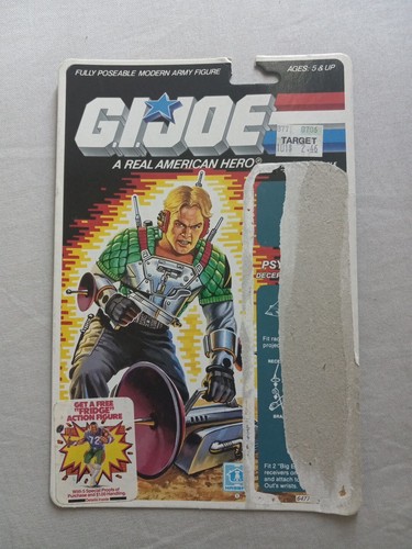 Vintage 1986 G.I. Joe PSYCHE OUT Full UNCUT File Card Back Filecard 86 ...