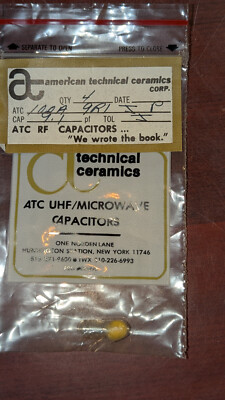 Pack of (4) New ATC 9.1pF Capacitors 100A-9R1-J-P Tol J | eBay