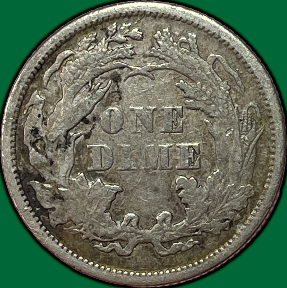 1876 Seated Liberty Dime Choice Extremely Fine XF+/AU Coin #33696 | eBay