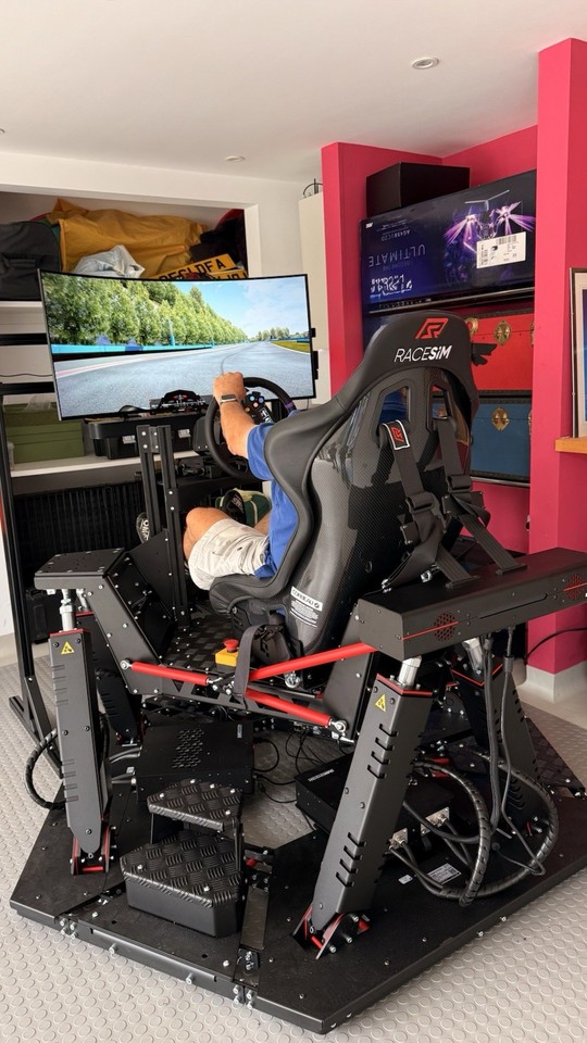 RS Full Motion Racing Simulator Qs-25 6DOF With Carbon Fibre Seat | eBay UK
