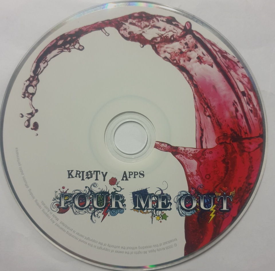 Kristy Apps CD ALBUM - Pour Me Out - 2009 10 TRACK Australian Artist ...
