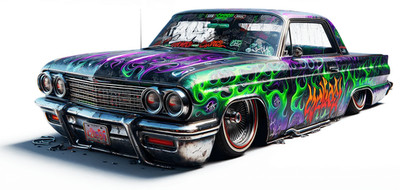 DTF Ready to Press-Car Lowrider | eBay