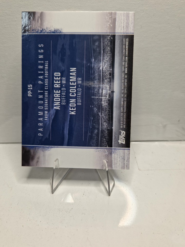 2024 Topps Signature Class #PP-15 Keon Coleman / Andre Reed Paramount ...