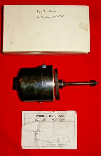 New 1939 Ford Model A Window Wiper Motor TMC-006 (TM-WP-35D) 12 volt 90 ...