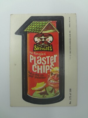 Wacky Package PLASTER CHIPS Sticker Card | eBay