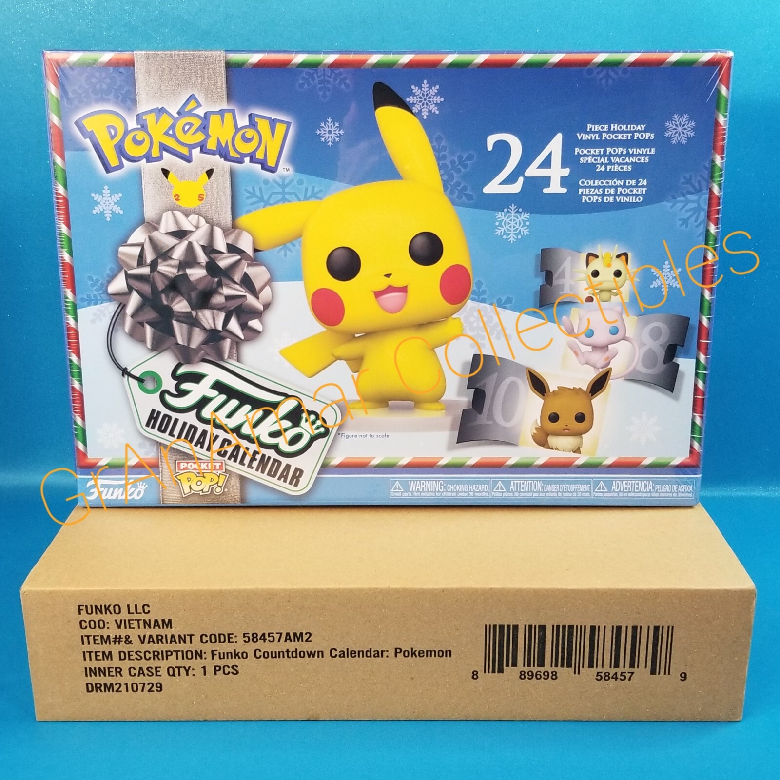 Funko Pop! Advent Calendar Pokemon 24 Mini Vinyl Pocket Pop Figures ...