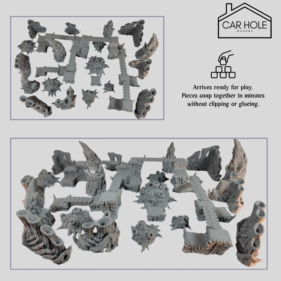 The Hive Kill Team Set - 3D Printed Alien Terrain for 28mm Sci-Fi Wargaming | eBay