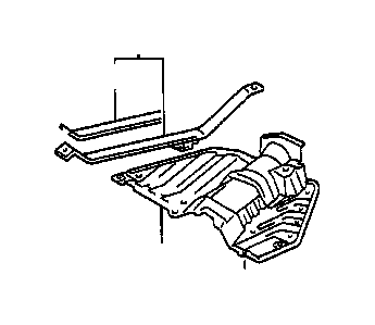 Genuine Toyota 03-08 Corolla & Matrix Gas Tank Heat Shield/Protector ...