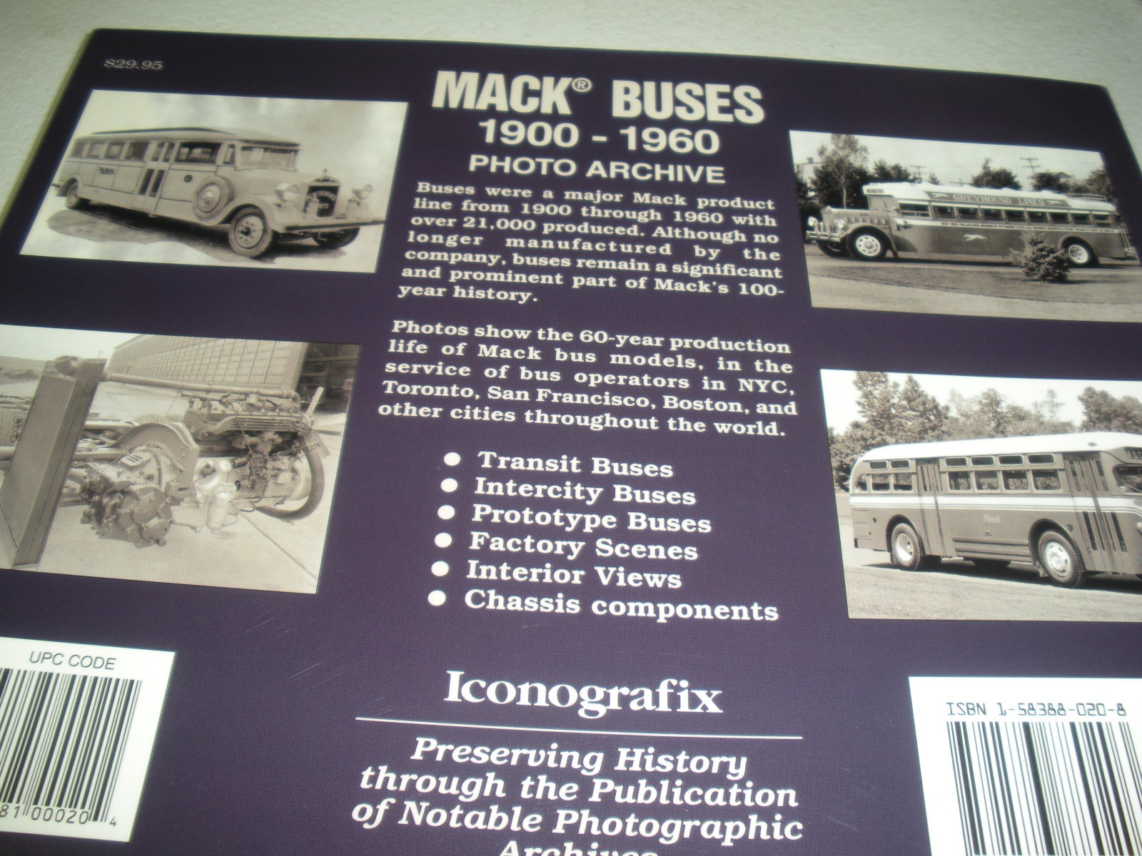 Mack Buses 1900-1960 Photo Archive Edited by Harvey Eckart signed by ...