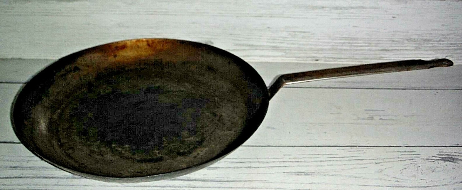 Vintage 16" Tin Frying Pan Camp Campfire Pan #3 | eBay