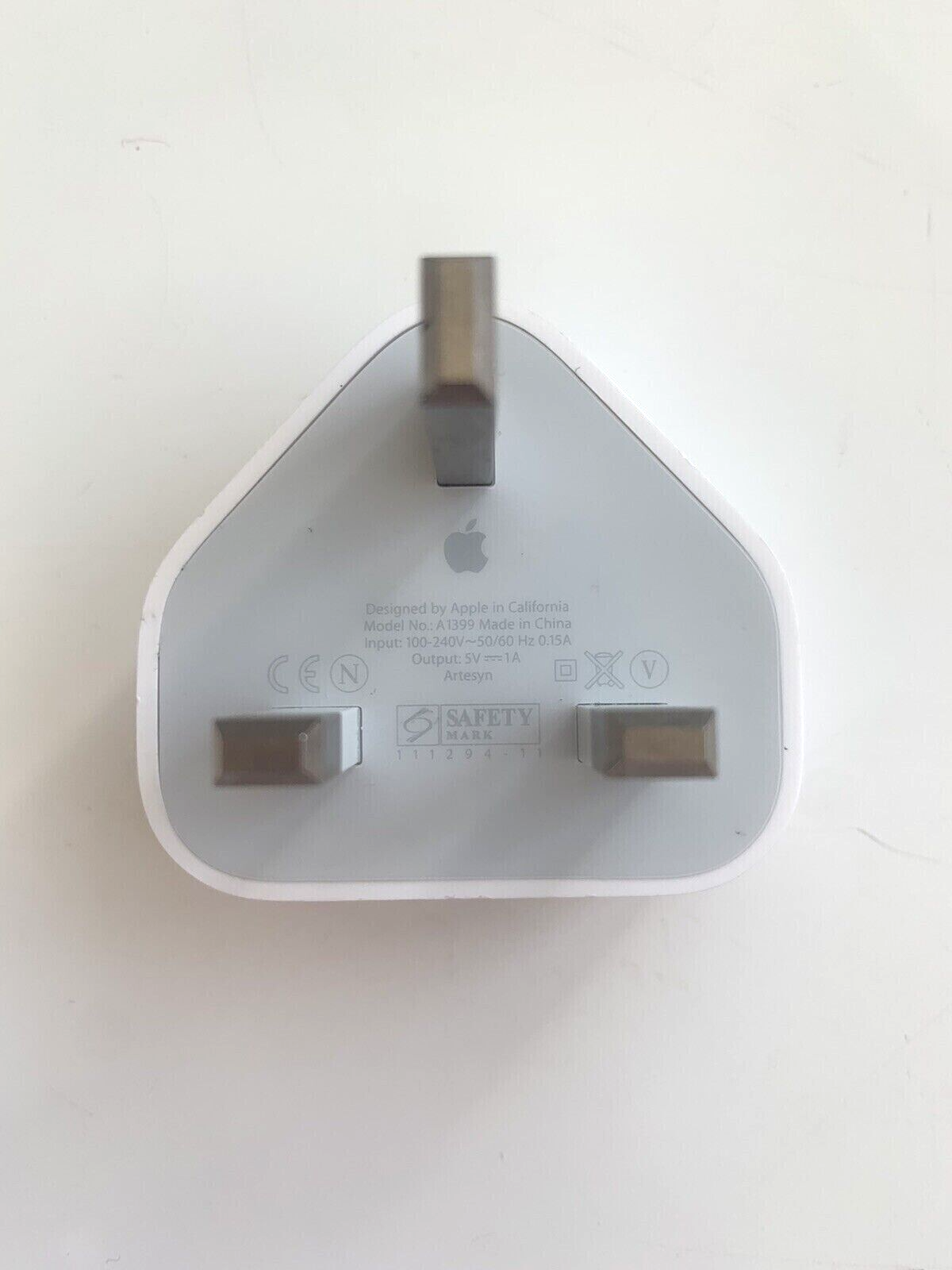 Original Apple USB Charger A1399 Plug Travel Adapter- White For iPhone ...