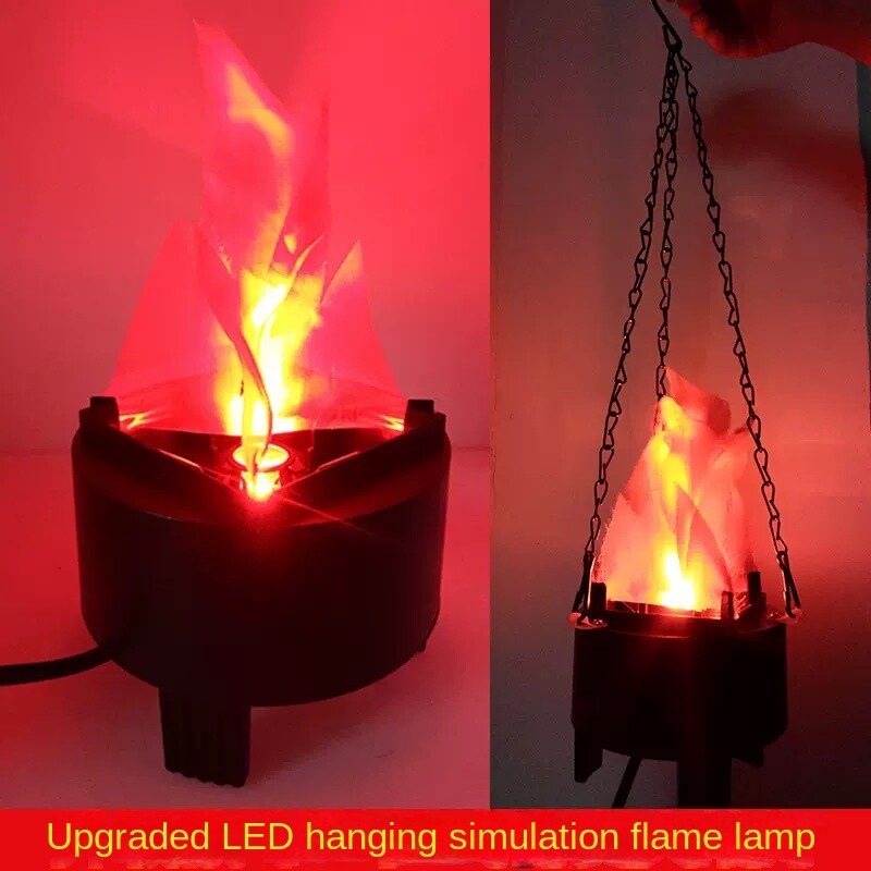 3D Fake Flame Light Electric Campfire Artificial Flickering Fire Effect ...