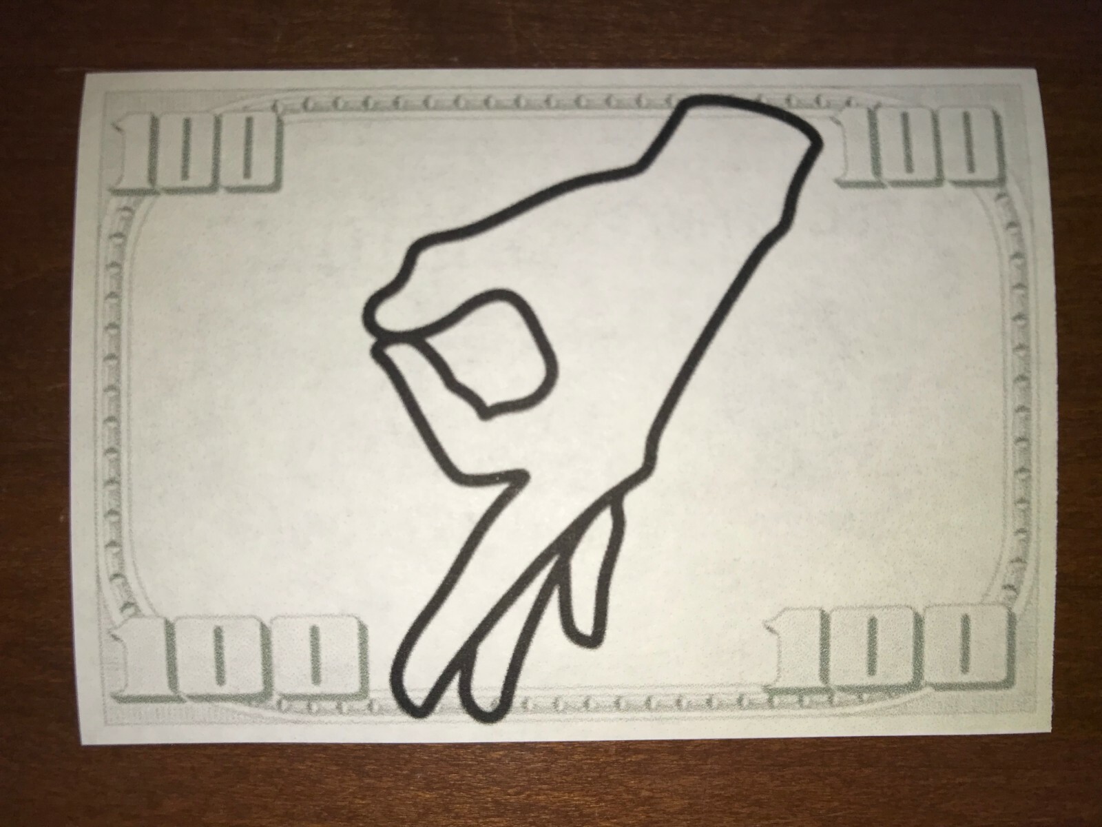 Circle Hand Punch Game - Novelty Money Drop Cards - Funny Gag Prank ...