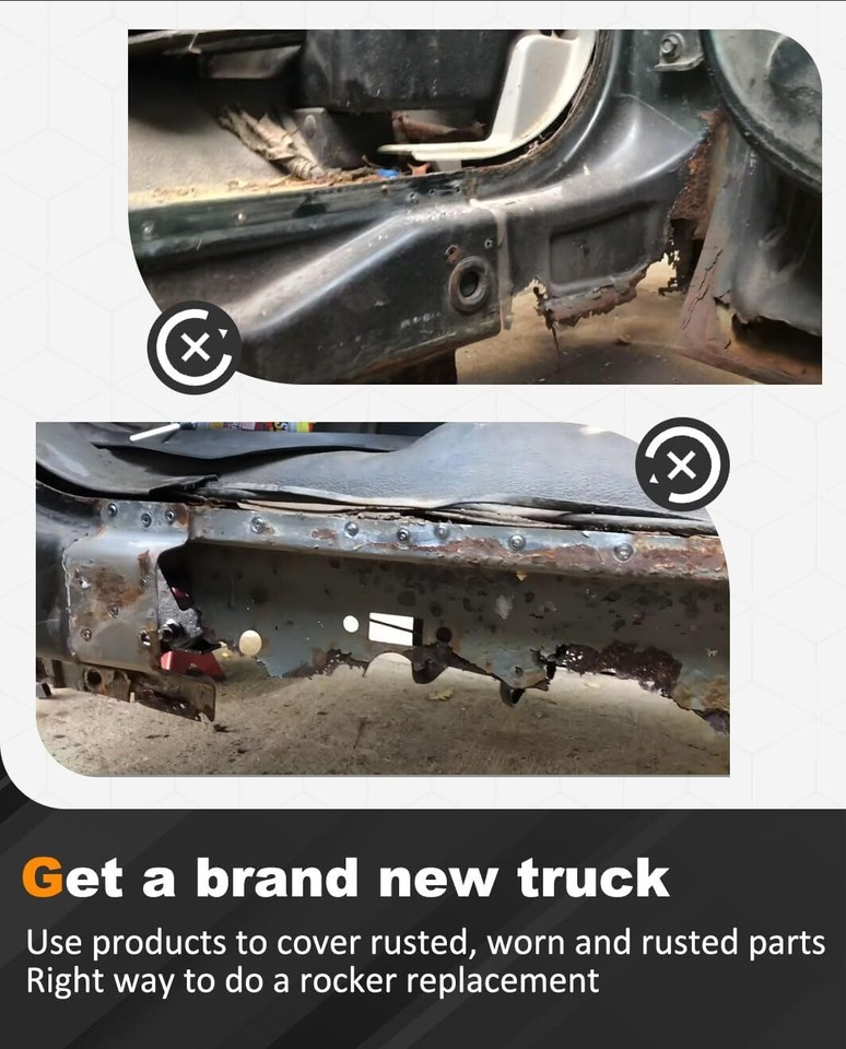 Extended Cab Inner & outer Rocker Panels & Cab Corners For Ford Super ...