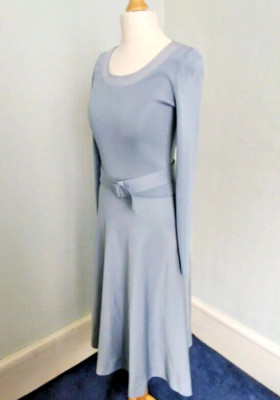 1970s vintage pale blue midi dress by Rodier of Paris | eBay UK