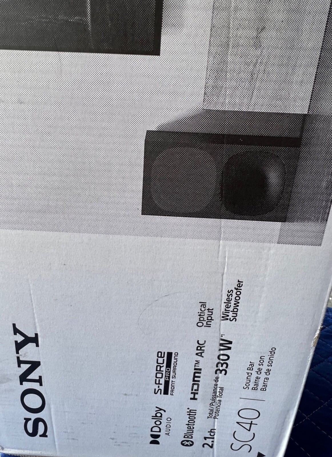 Sony HT-SC40 2.1ch Soundbar with Wireless Subwoofer - Black for sale ...