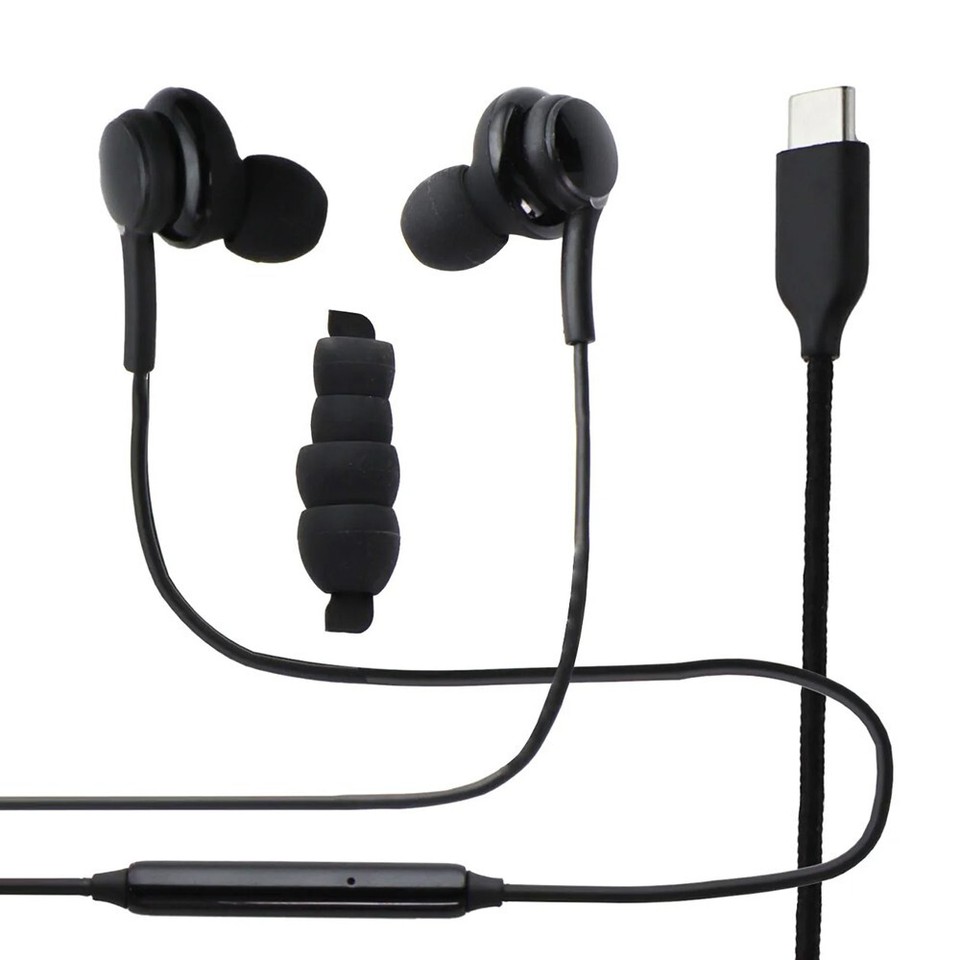 100% Authentic Samsung AKG Stereo In-Ear Earbuds USB-C Braided Cable ...
