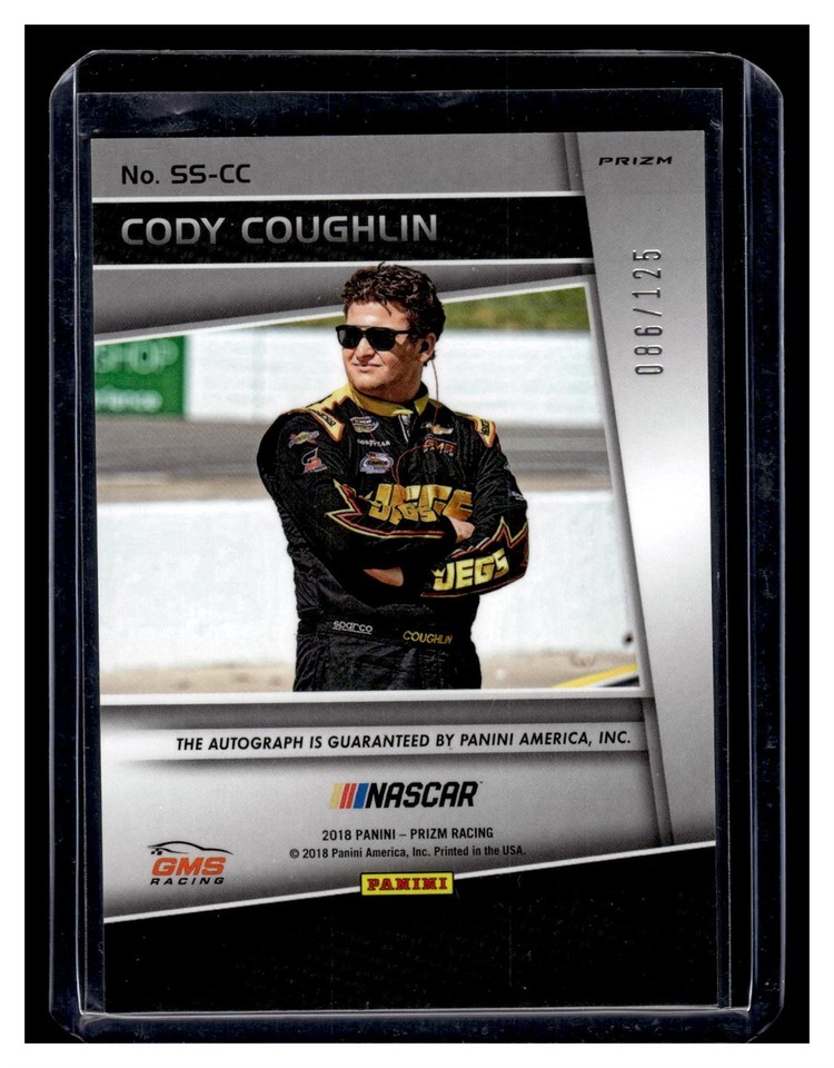 Coughlin, Cody - 2018 Prizm Racing-Scripted Signatures-Autograph-86/125 ...