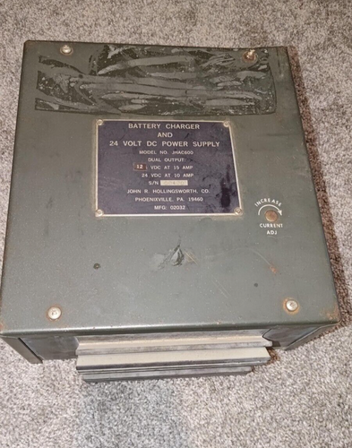 JHAC600 Battery Charger & Power Supply for Gen set a/m 32a-86d NSN:6130 ...