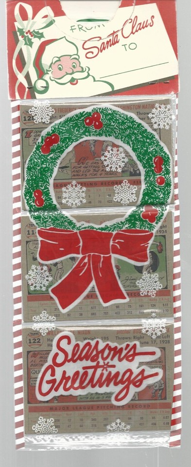 1956 TOPPS Christmas RACK PACK POSSIBLE MANTLE/MAYS/CLEMENTE/BERRA ...